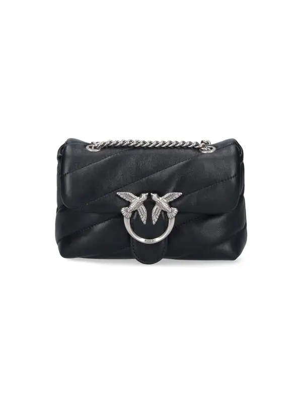 Pinko Micro Leather Bag With Padded Design