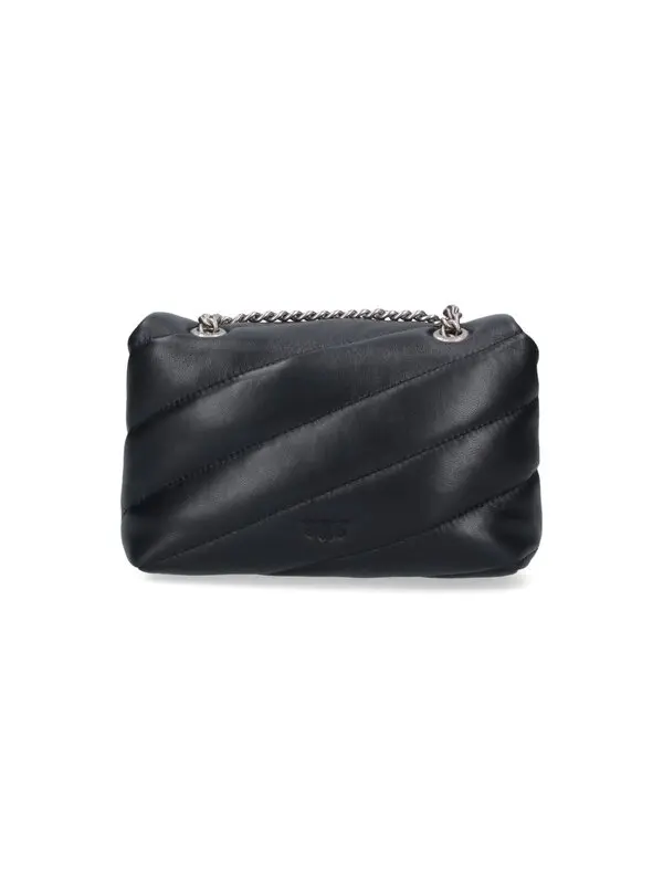 Pinko Micro Leather Bag With Padded Design