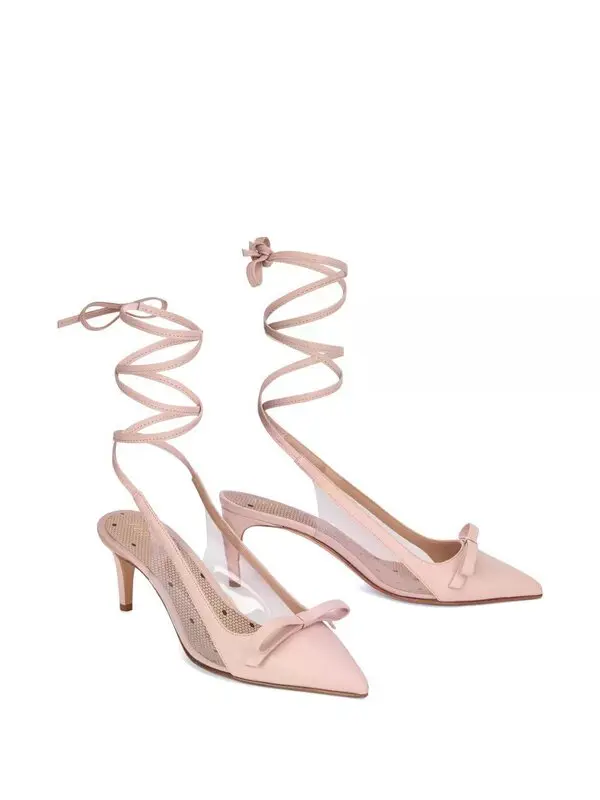 Red Valentino Bow-detail Tie-up Pumps