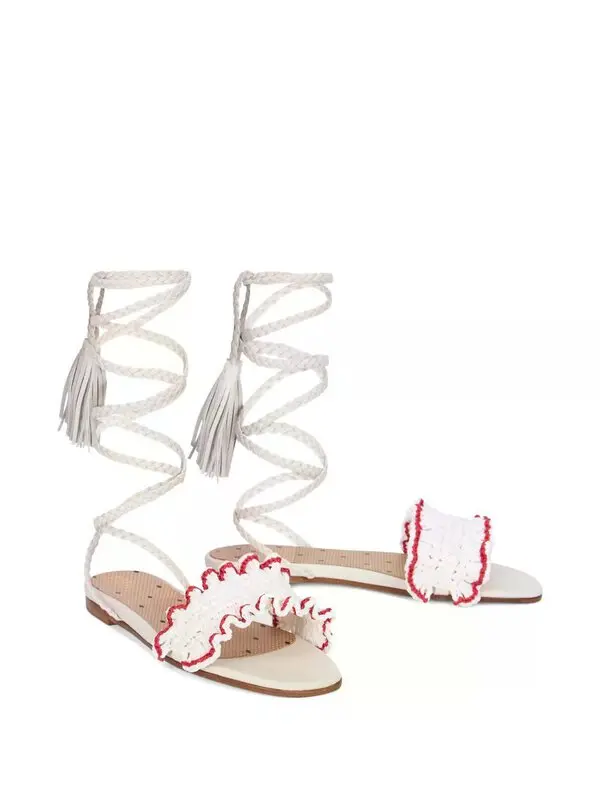 Red Valentino Ruffled-strap Sandals