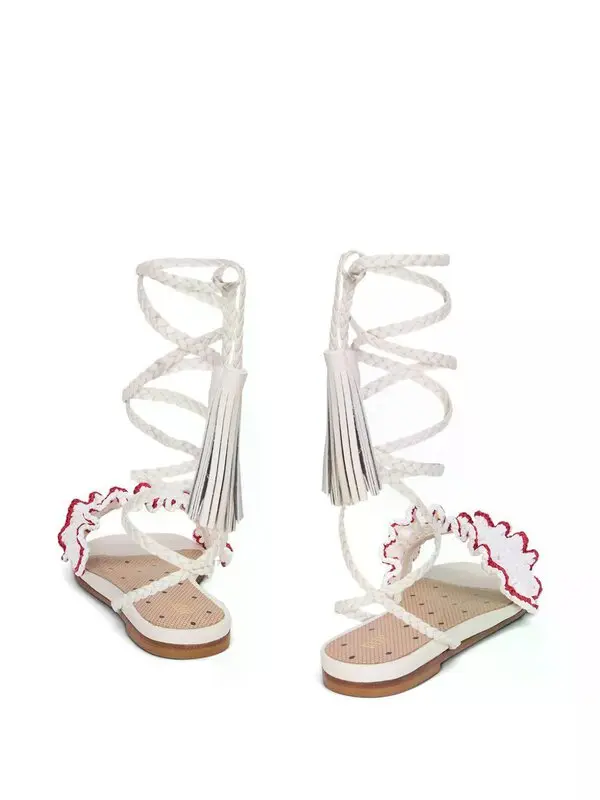 Red Valentino Ruffled-strap Sandals