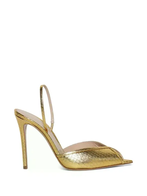 ANDREA WAZEN Katy Slingback Sandals - Gold