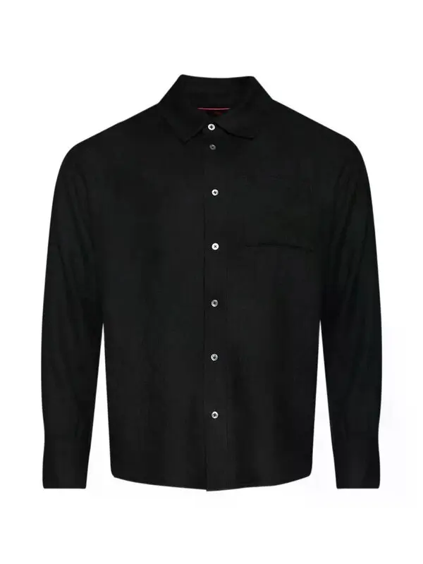 THE ELDER STATESMAN Pashmina Pocket Shirt - Black
