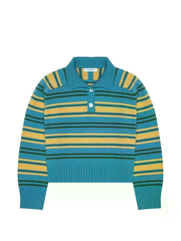 Calle Del Mar Striped Knit Polo