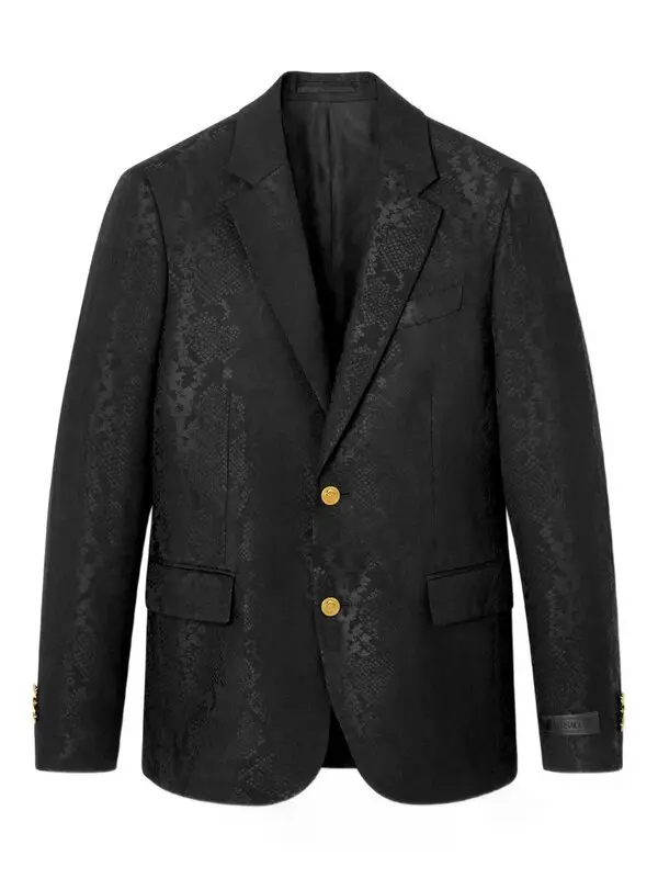Versace Snakeskin-pattern Blazer