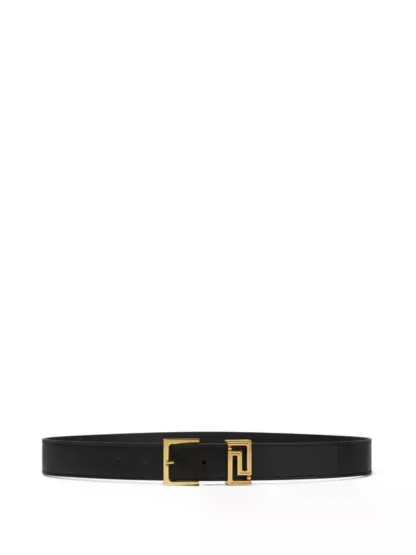 Versace Greca Buckle Belt - Black