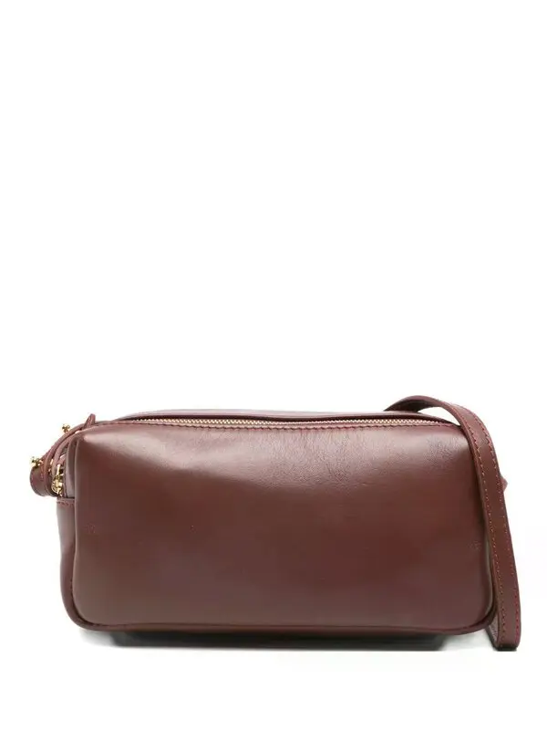 ELLEME Double-zip Leather Cross Body Bag - Brown
