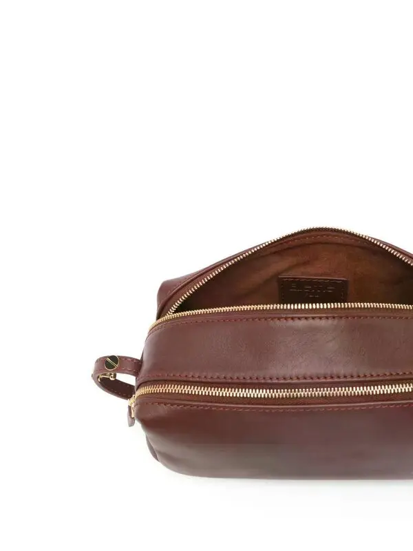 ELLEME Double-zip Leather Cross Body Bag - Brown