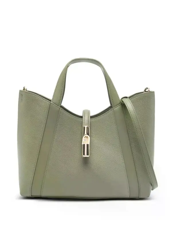 Furla Leather Tote Bag - Green