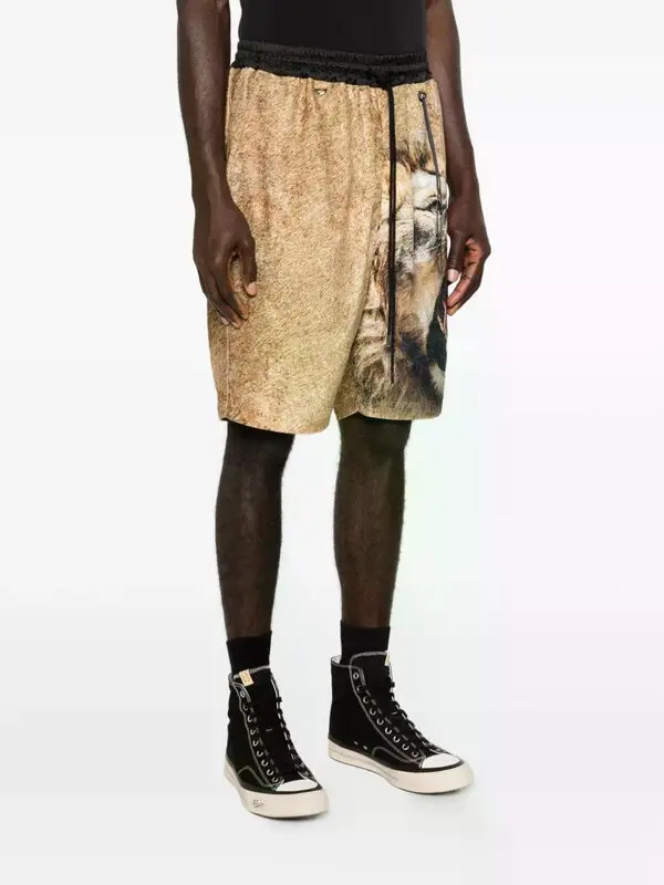 MASTERMIND WORLD Lion-print Drawstring Shorts