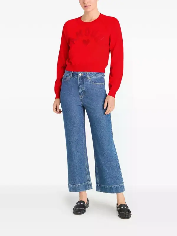 Cinq À Sept Amour Heatset Sweater - Red
