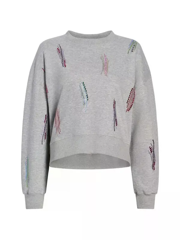 Cinq À Sept Long-sleeve Sweatshirt With Paillette Embellishment