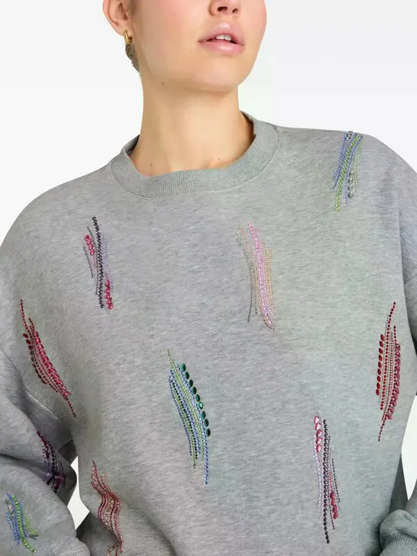 Cinq À Sept Long-sleeve Sweatshirt With Paillette Embellishment