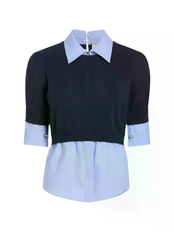 Cinq À Sept Capucine Knit Top - Blue