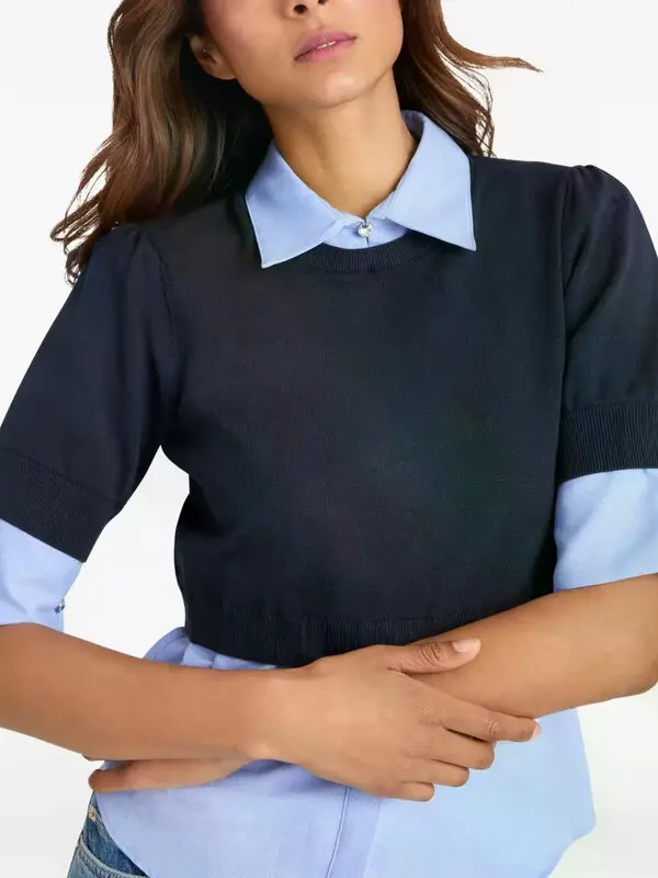Cinq À Sept Capucine Knit Top - Blue
