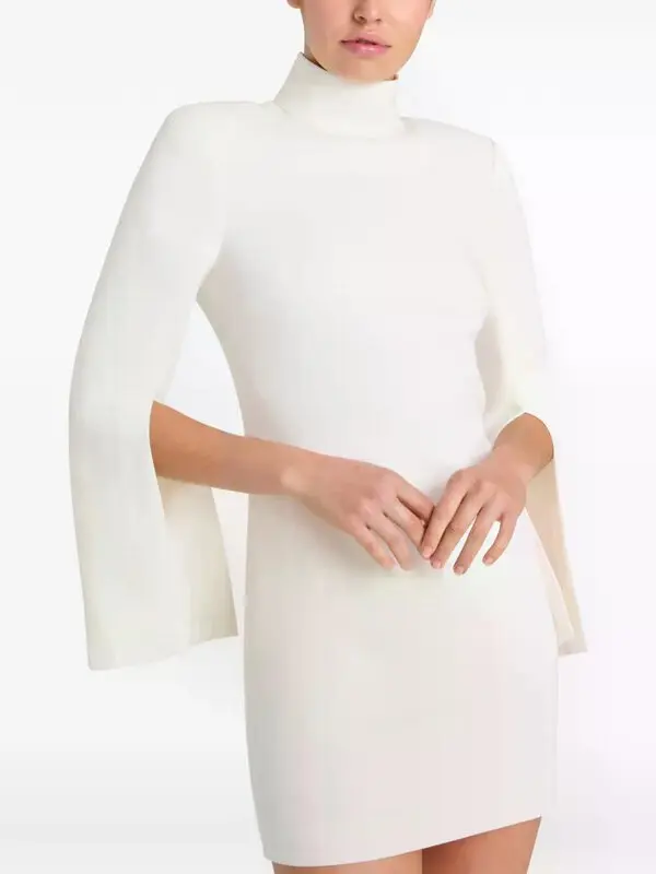 Cinq À Sept Randa Split-sleeve Mini Dress - Neutrals