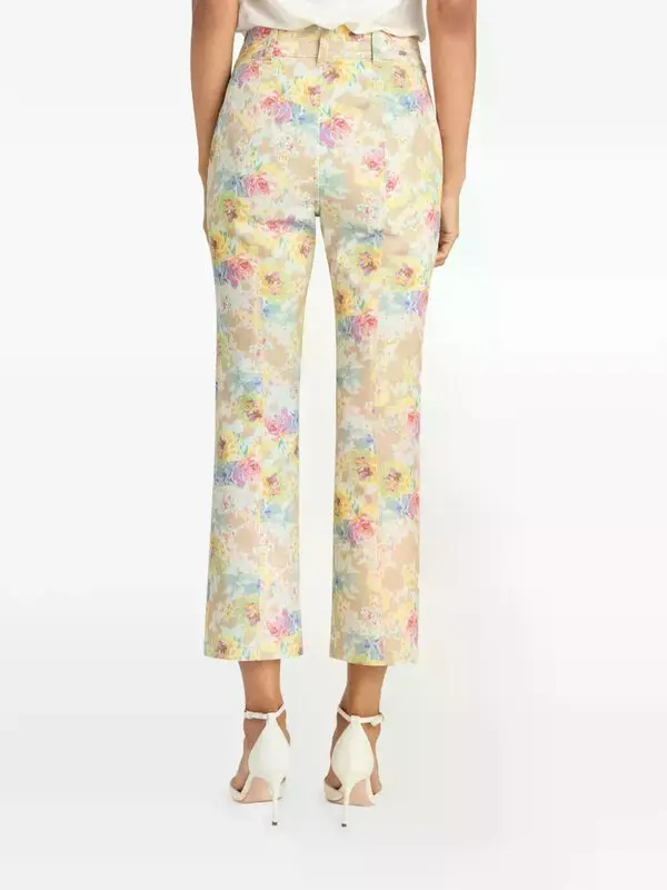 Cinq À Sept Ikat Bouquet Dorothea Cropped Jeans