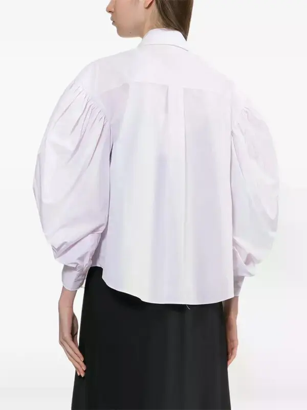 Simone Rocha Embellished Draped-sleeves Shirt