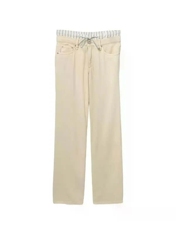 Rag & Bone Striped-waist Trousers - Neutrals