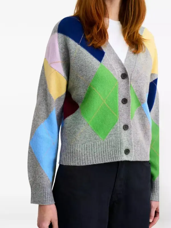 Pringle Of Scotland Argyle Lambswool Cardigan