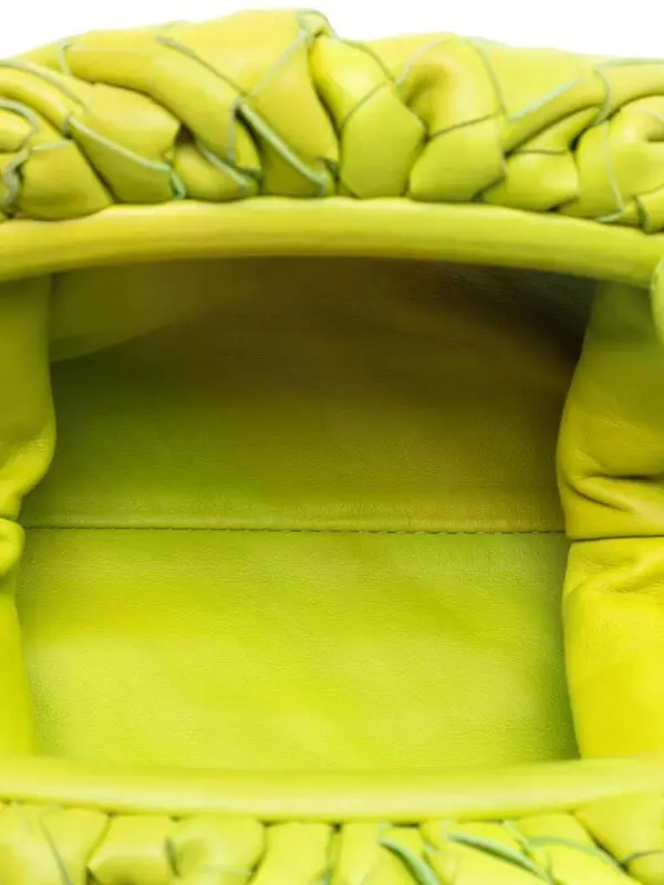 Bottega Veneta Nappa Intrecciato The Mini Pouch Crossbody Bag - Yellow