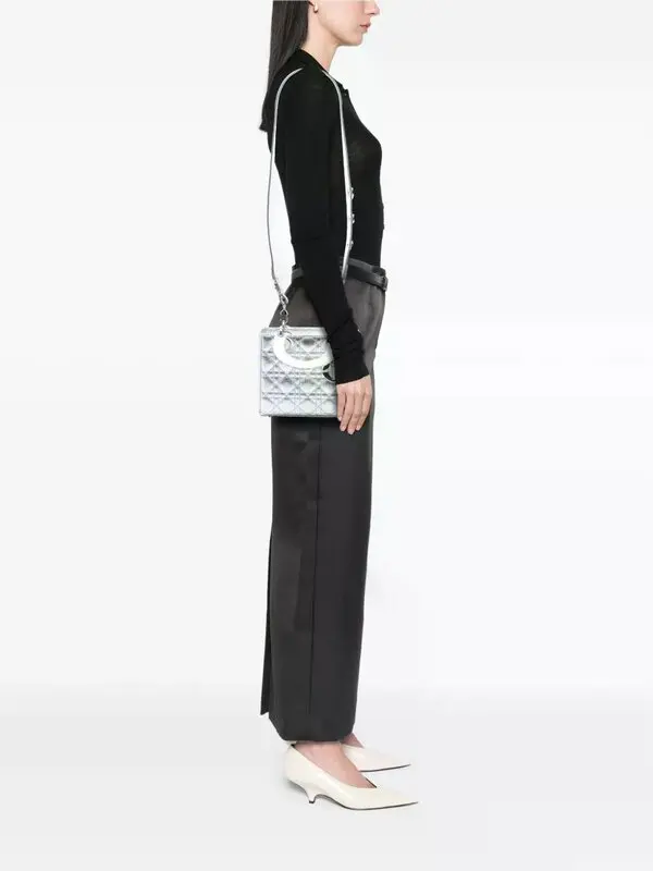 Dior 2016 Small My Abcdior Lady Satchel - Silver