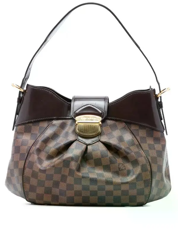 LOUIS VUITTON 2010 Damier Ebene Sistina Mm Shoulder Bag - Brown
