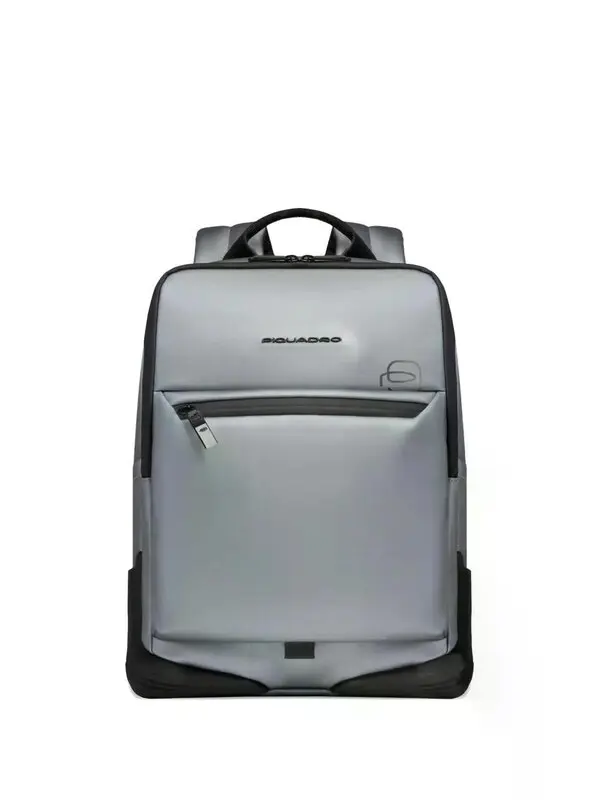 PIQUADRO 15.6-inch Zip-up Computer Backpack - Grey