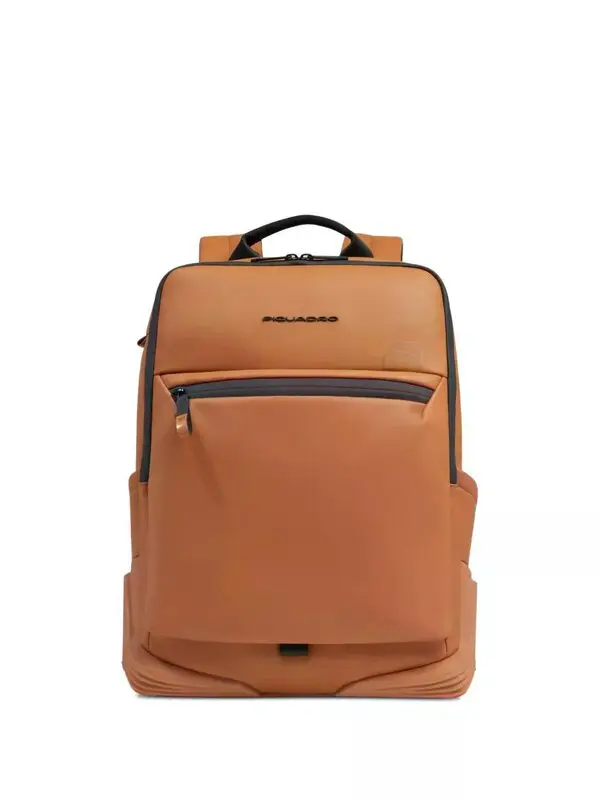 PIQUADRO 15.6-inch Zip-up Computer Backpack - Orange