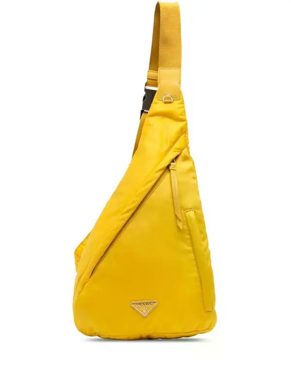 Prada Re-nylon Sling Bag - Yellow
