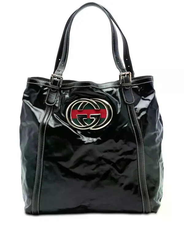 Gucci 2016-2026 Patent Dialux Britt Web Tote Bag