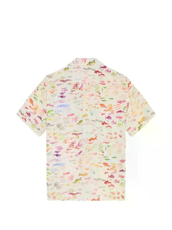 Vilebrequin Fish-print Short-sleeve Shirt