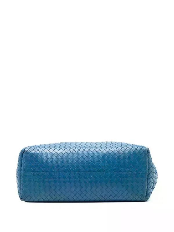 Bottega Veneta Nappa Intrecciato Belted Tote Bag - Blue