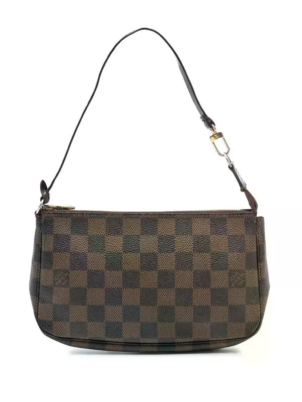 LOUIS VUITTON 2009 Damier Ebene Pochette Accessoires Shoulder Bag