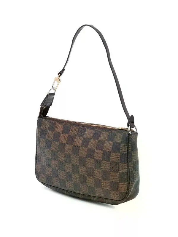 LOUIS VUITTON 2009 Damier Ebene Pochette Accessoires Shoulder Bag