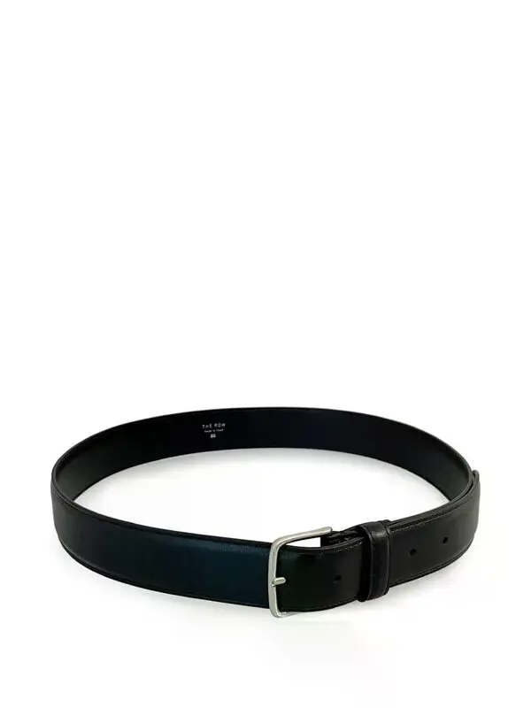 THE ROW Classic Leather Belt - Black