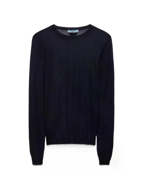 Prada Cashmere And Silk Crew-neck Sweater - Blue