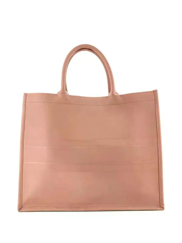 Dior Book Embossed Leather Large Tote Bag - Neutrals