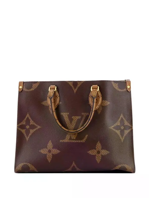 LOUIS VUITTON Onthego Reverse Monogram Giant Mm Tote Bag - Brown