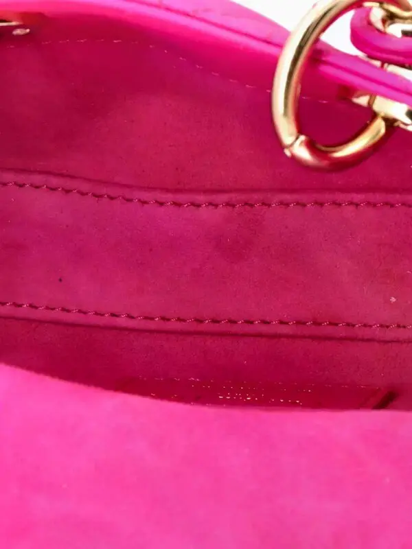 Dior Lady D-joy Micro Satchel Cannage Quilt Lambskin - Pink