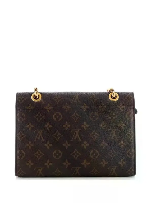 LOUIS VUITTON Victoire Handbag Monogram Canvas And Leather Shoulder Bag - Black