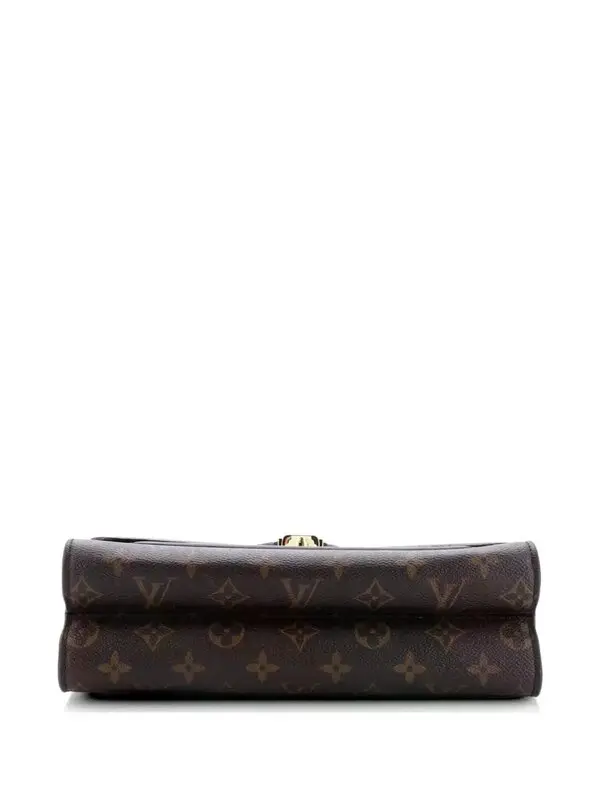 LOUIS VUITTON Victoire Handbag Monogram Canvas And Leather Shoulder Bag - Black