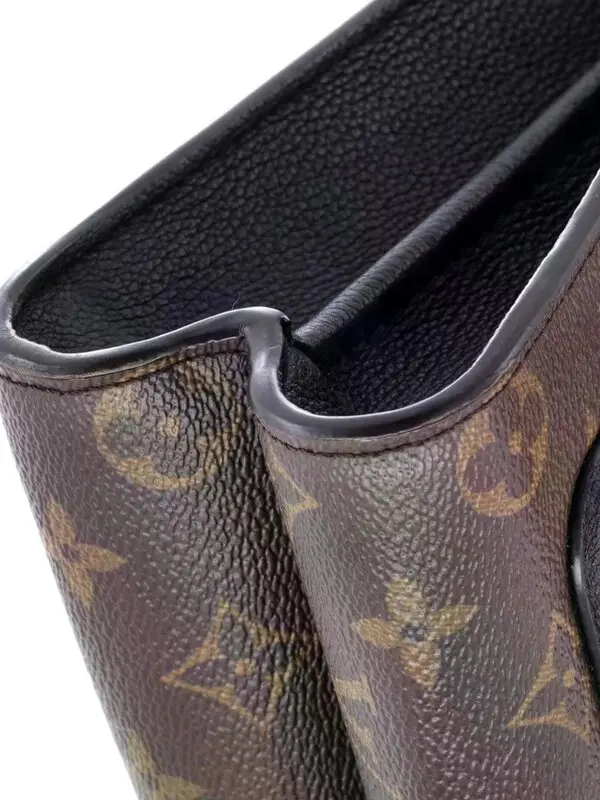 LOUIS VUITTON Victoire Handbag Monogram Canvas And Leather Shoulder Bag - Black