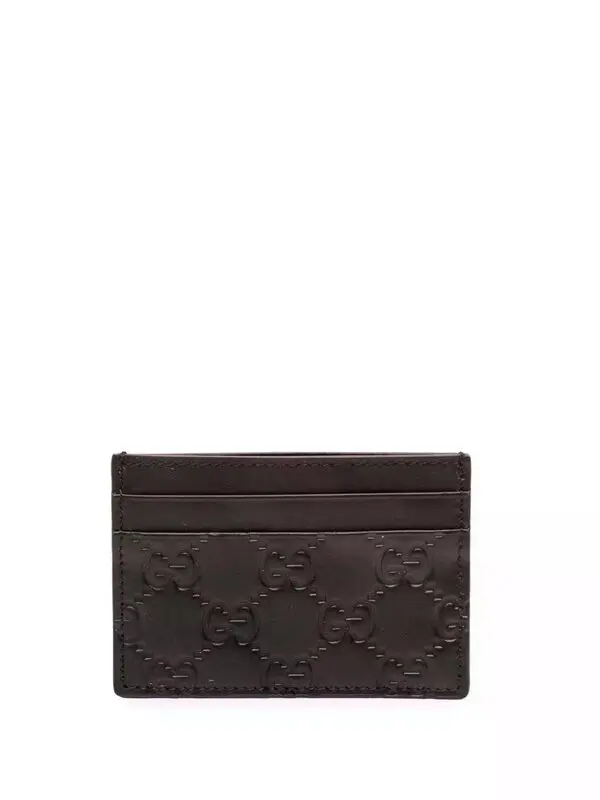 Gucci 2000-2015 Guccissima Card Holder - Black