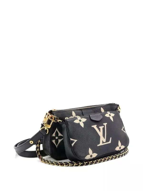 LOUIS VUITTON Multi Pochette Accessoires Bicolor Monogram Empreinte Giant - Black