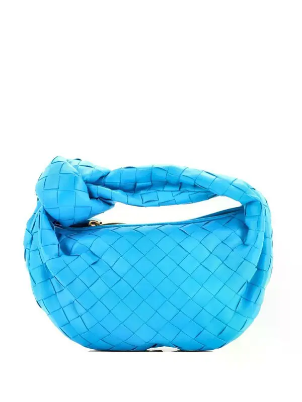 Bottega Veneta Jodie Intrecciato Nappa Mini Hobo Bag - Blue