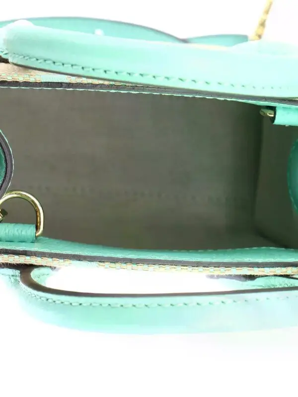 Gucci Vertical Tote Jumbo Gg Canvas Mini Crossbody Bag - Green