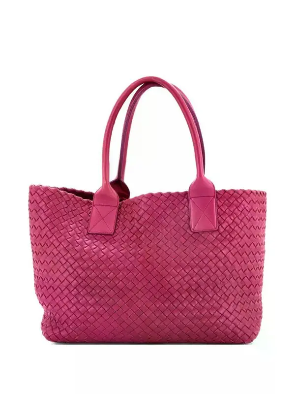 Bottega Veneta Cabat Intrecciato Nappa Small Tote Bag - Purple