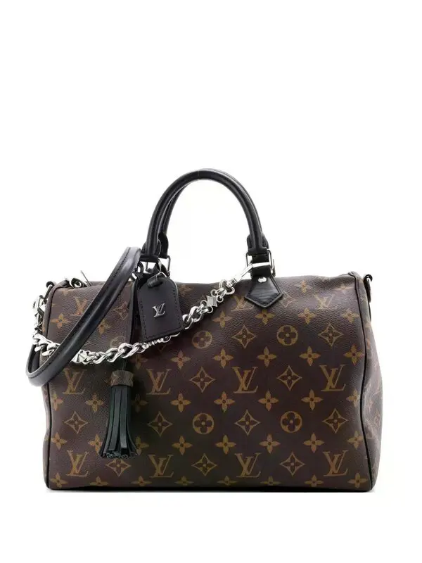 LOUIS VUITTON Speedy Soft Bandouliere 30 Satchel Monogram - Brown