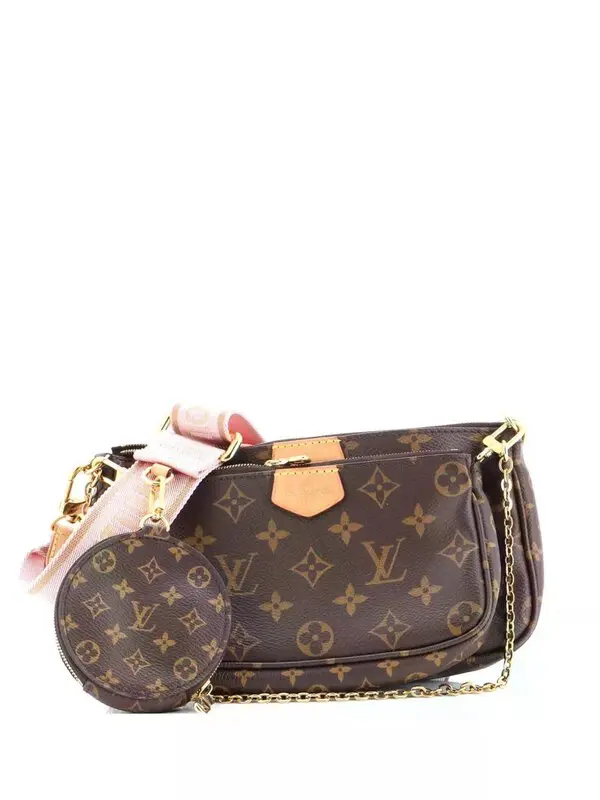 LOUIS VUITTON Multi Pochette Accessoires Monogram Canvas Crossbody Bag - Brown